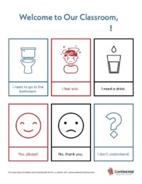 Accommodations for ELLs to Welcome Students | Continental