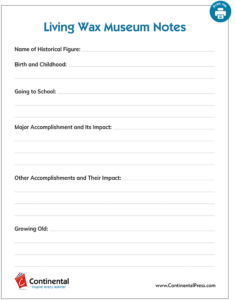 Create a Living Wax Museum in Your Classroom | Continental