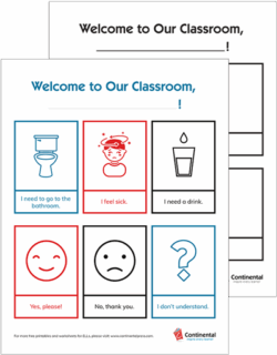 Accommodations for ELLs to Welcome Students | Continental